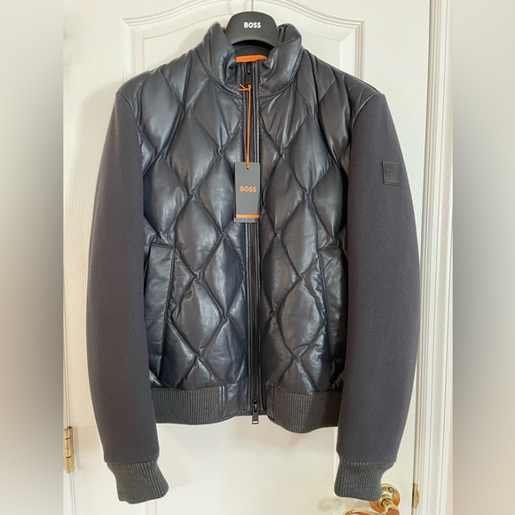Hugo Boss | Jackets & Coats | Hugo Boss Jomix Quiltedleather Jacket ...
